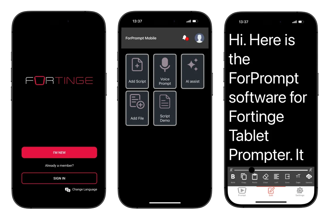Forprompt Mobile - Fortinge